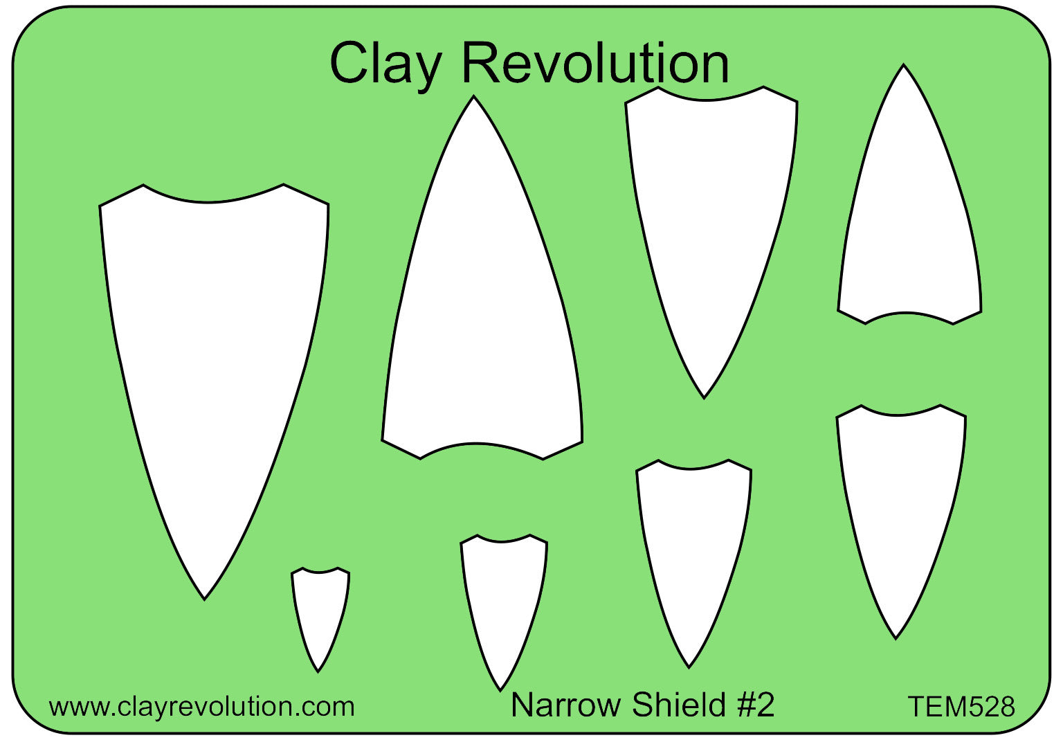 Narrow Shield #2 Template – Clay Revolution