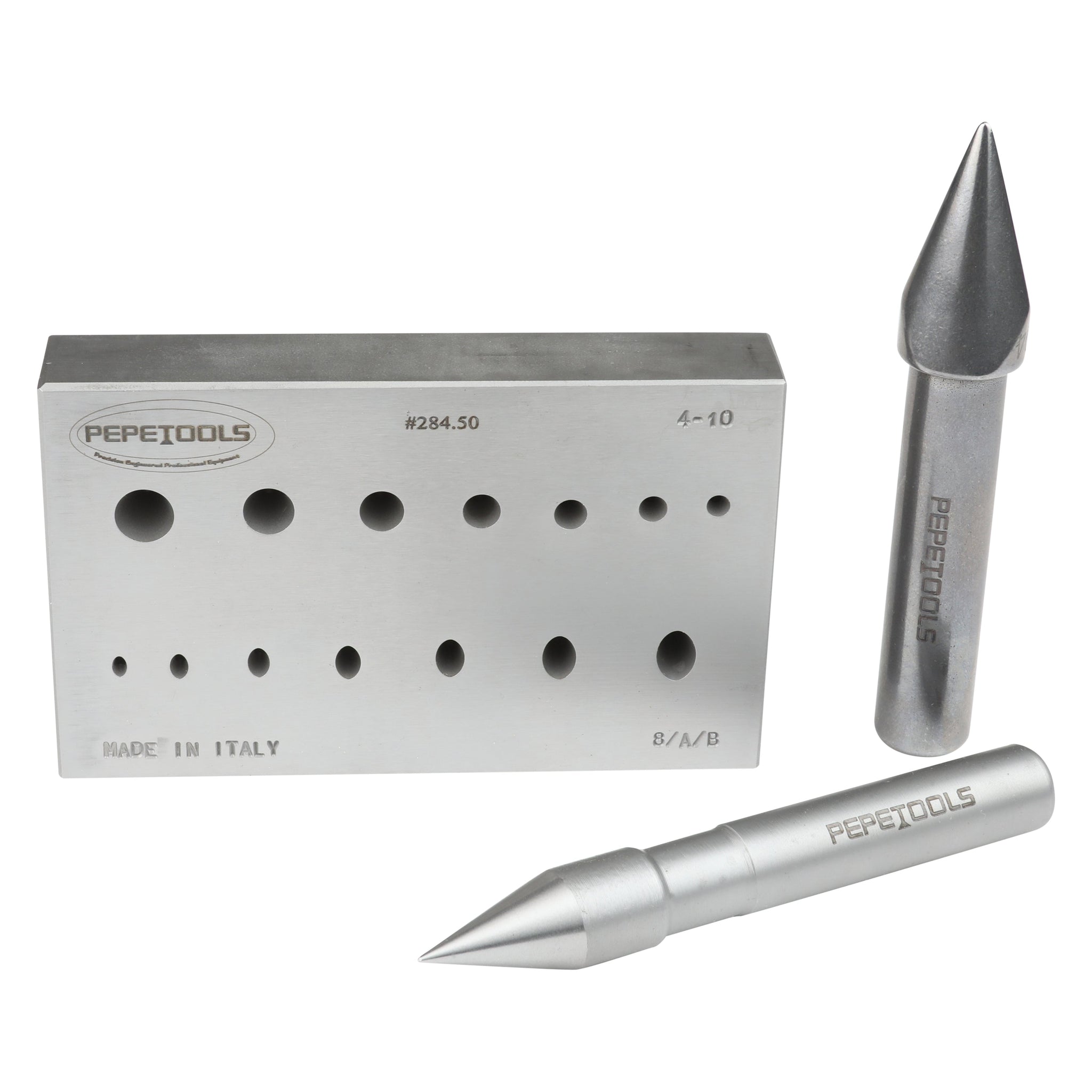 Round & Oval Combo Bezel Forming Block, 7 Round & 7 Oval Shapes