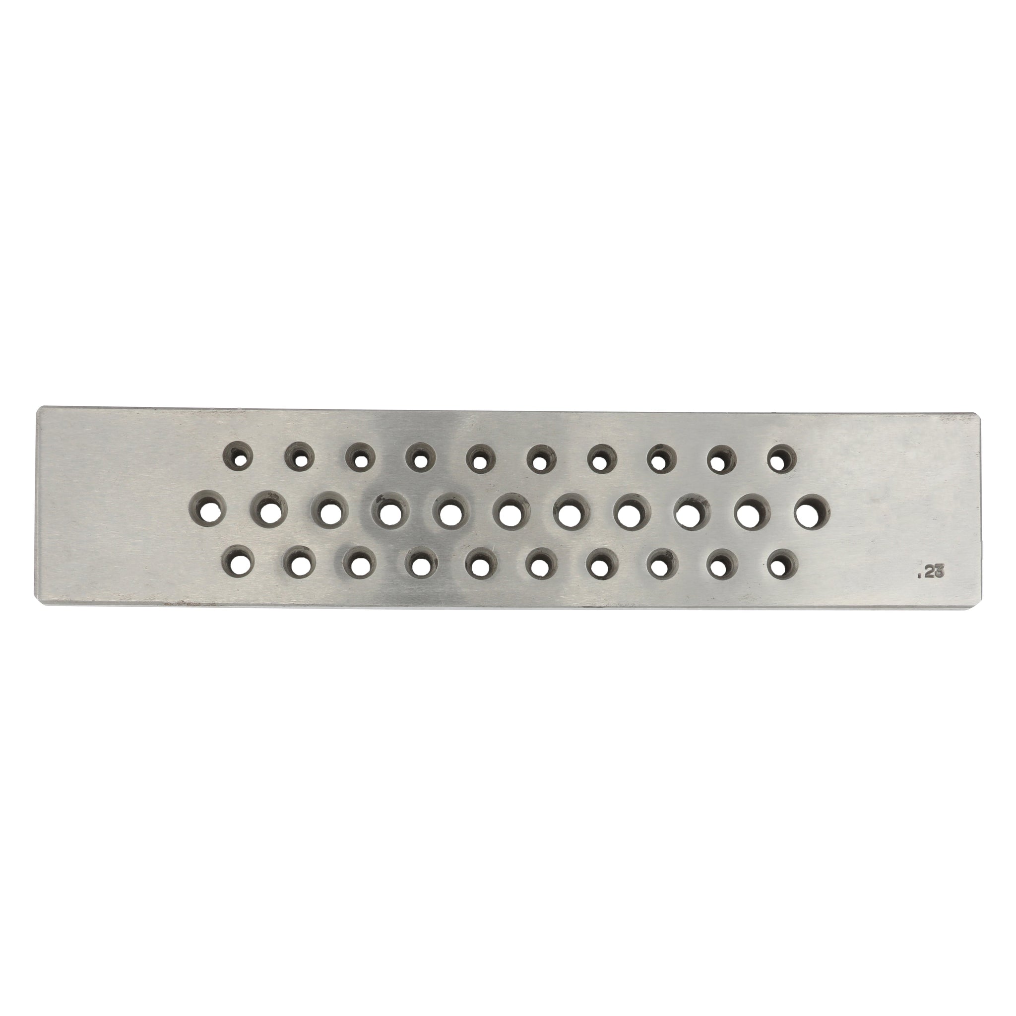Round Wire Draw Plate, 6mm - 3mm, 31 Holes, Hardened Steel