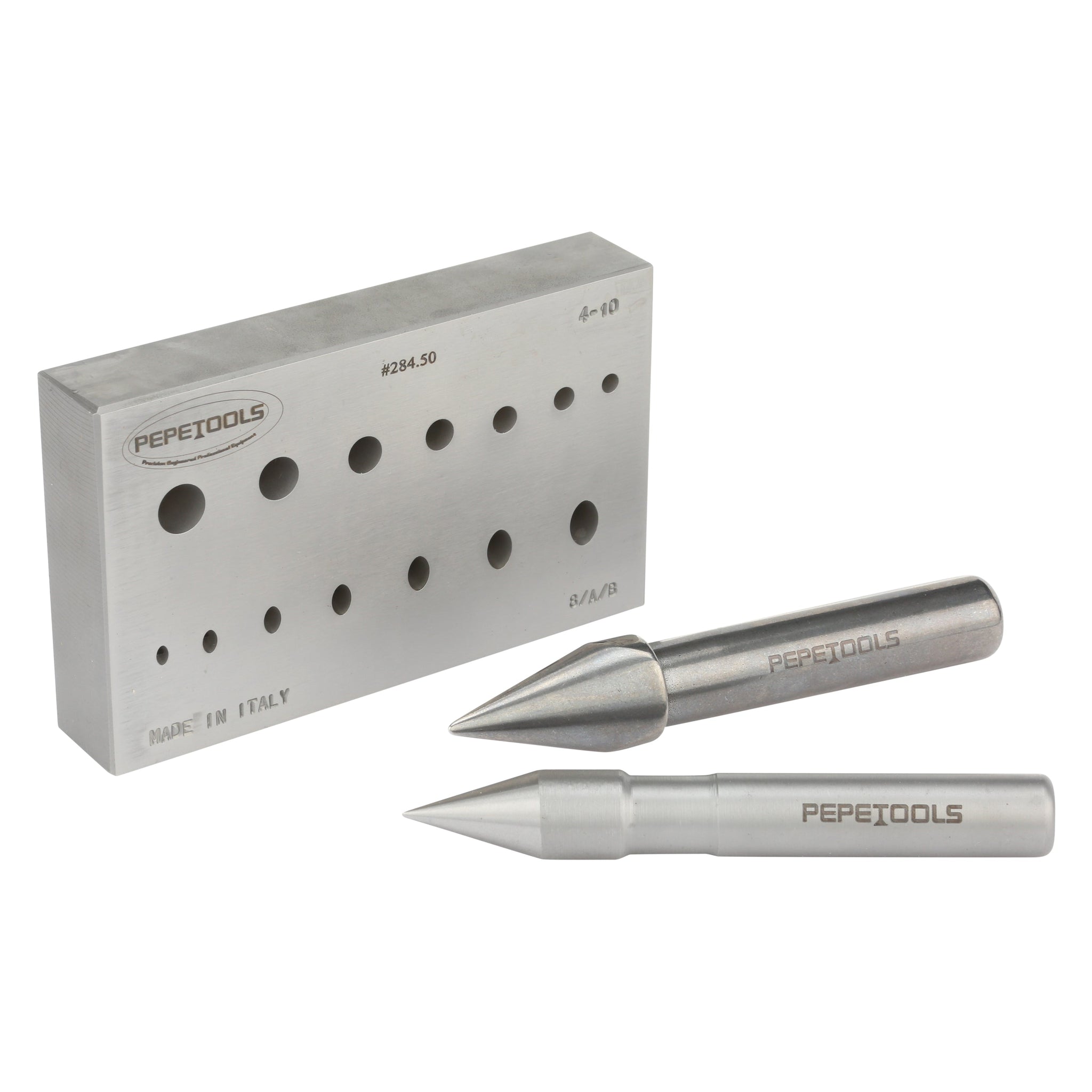 Round & Oval Combo Bezel Forming Block, 7 Round & 7 Oval Shapes