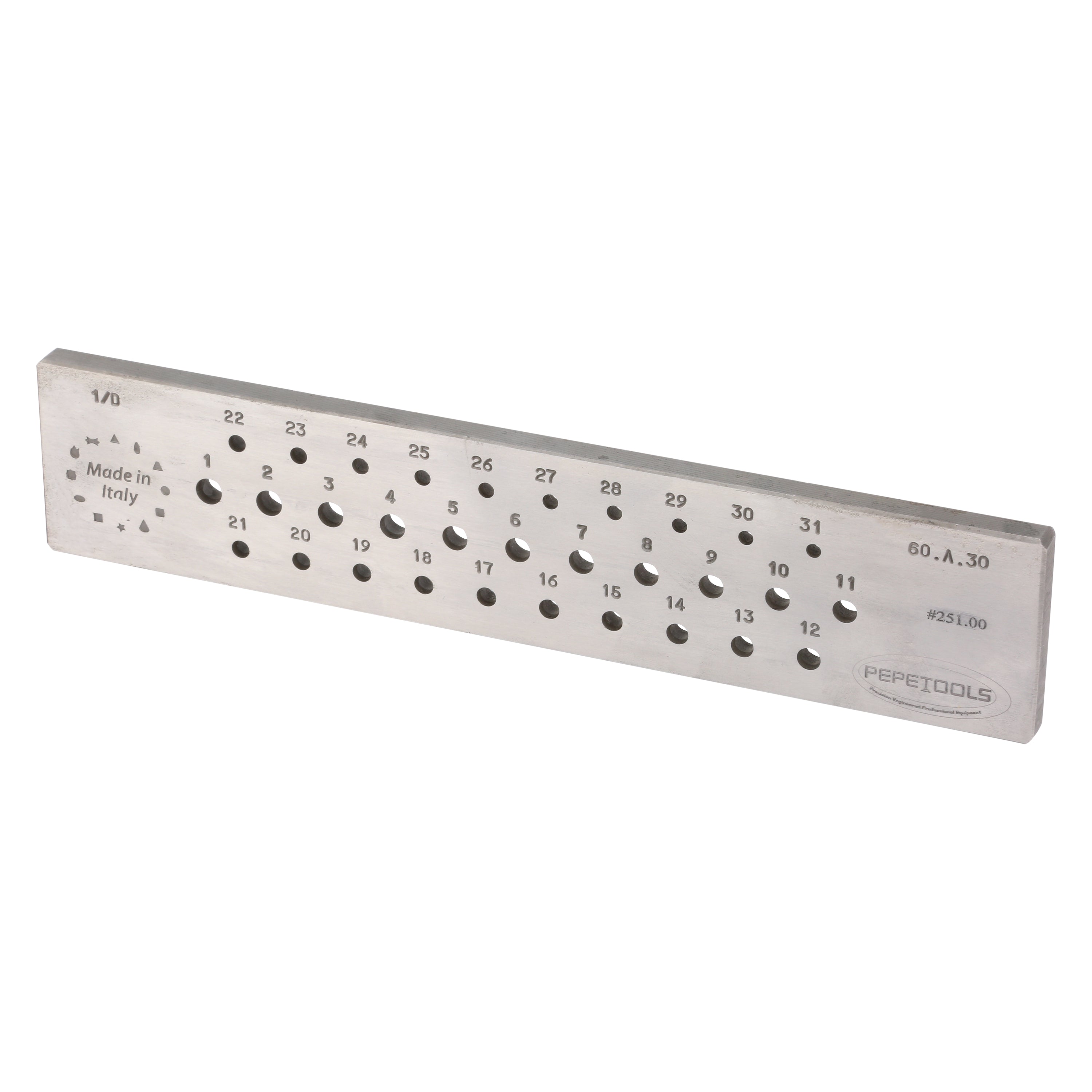 Round Wire Draw Plate, 6mm - 3mm, 31 Holes, Hardened Steel – Clay ...