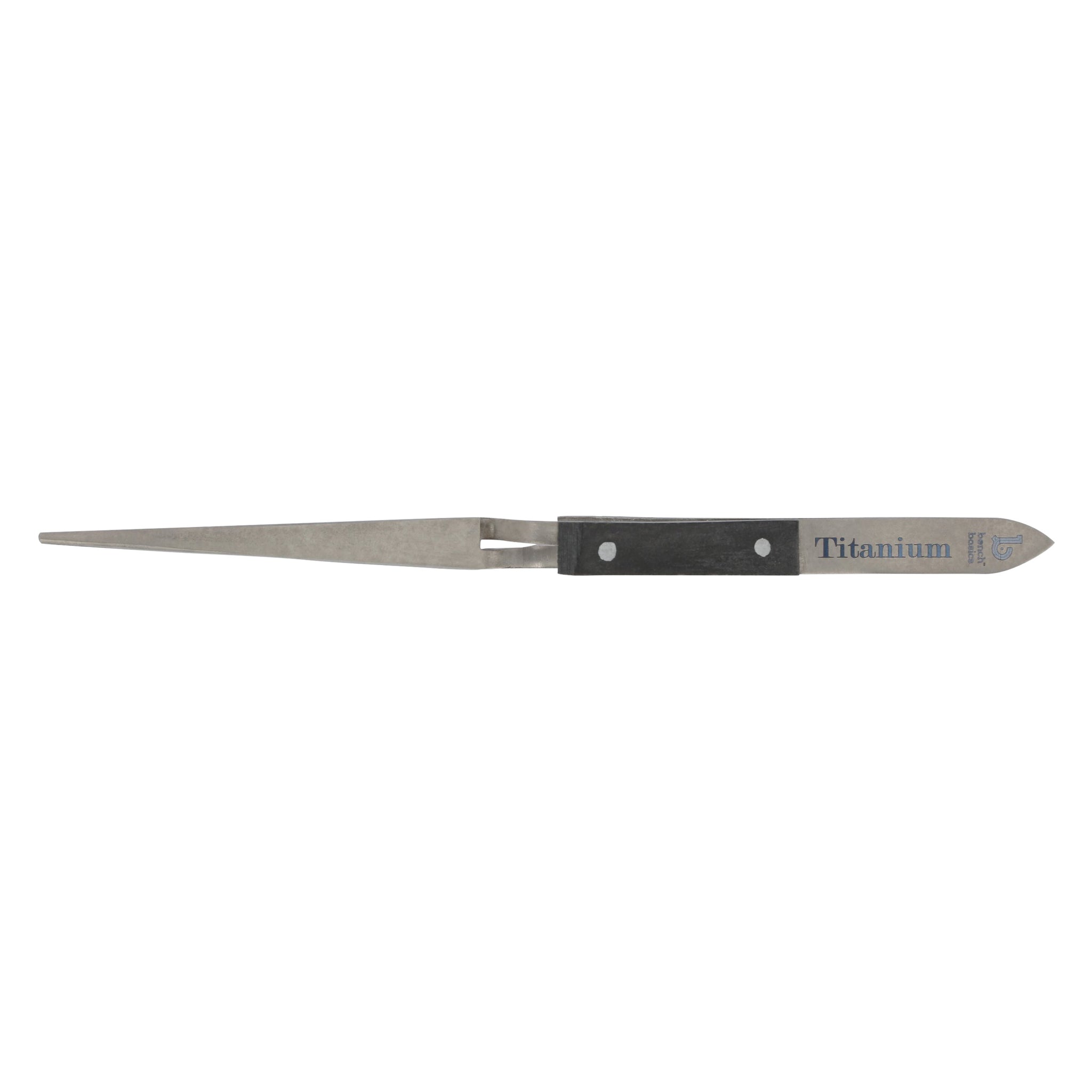 Titanium Tweezer, Cross Locking, Heavy Duty with Fine Point