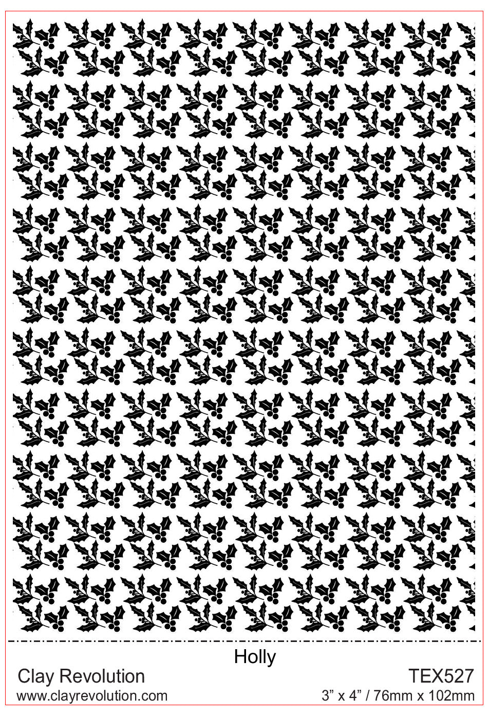Holly Texture Sheet – Clay Revolution