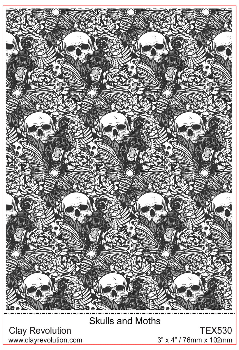 Skulls and Moths Texture Sheet