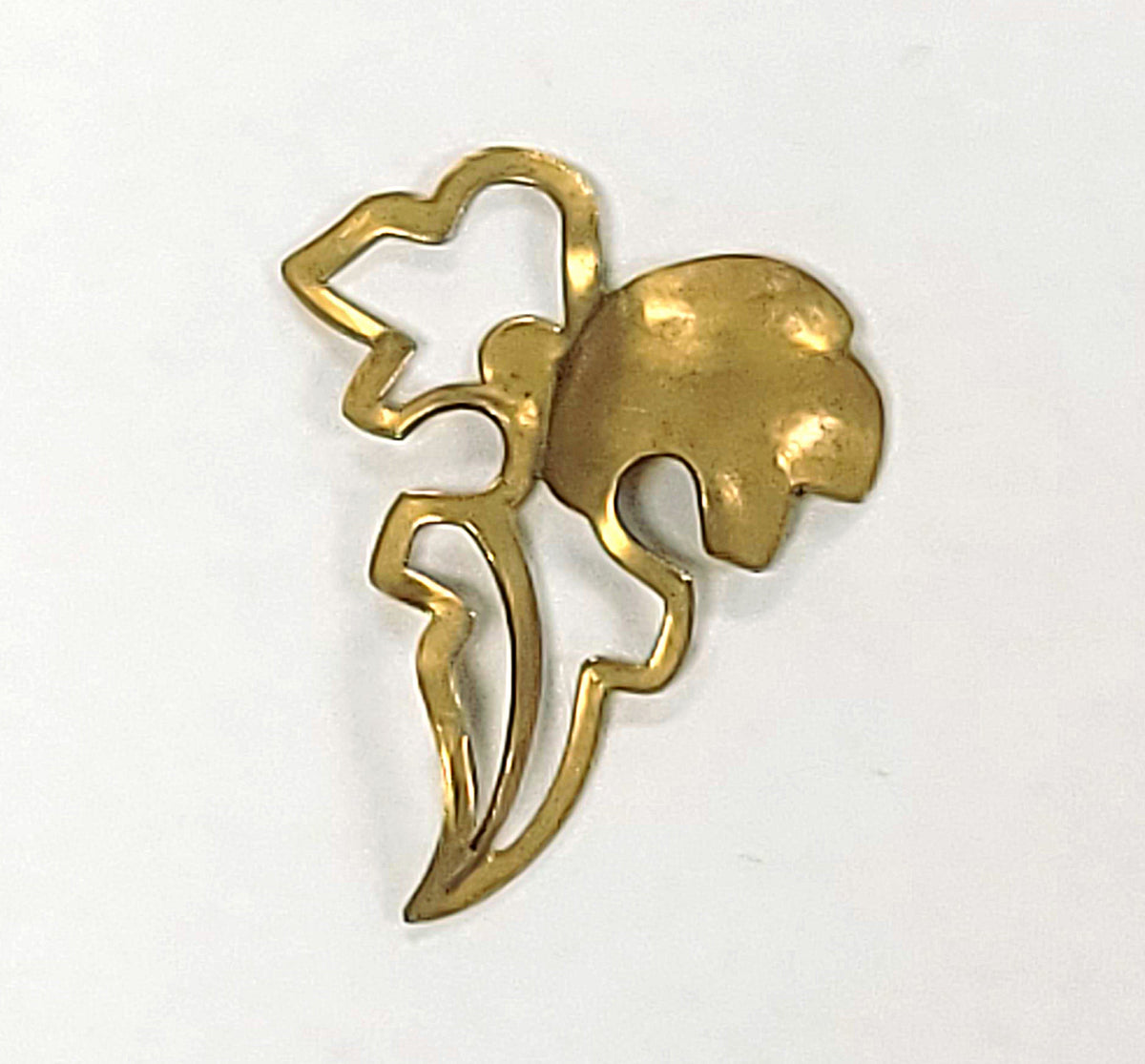 Brass Flower w/ Stem Component (open stem)