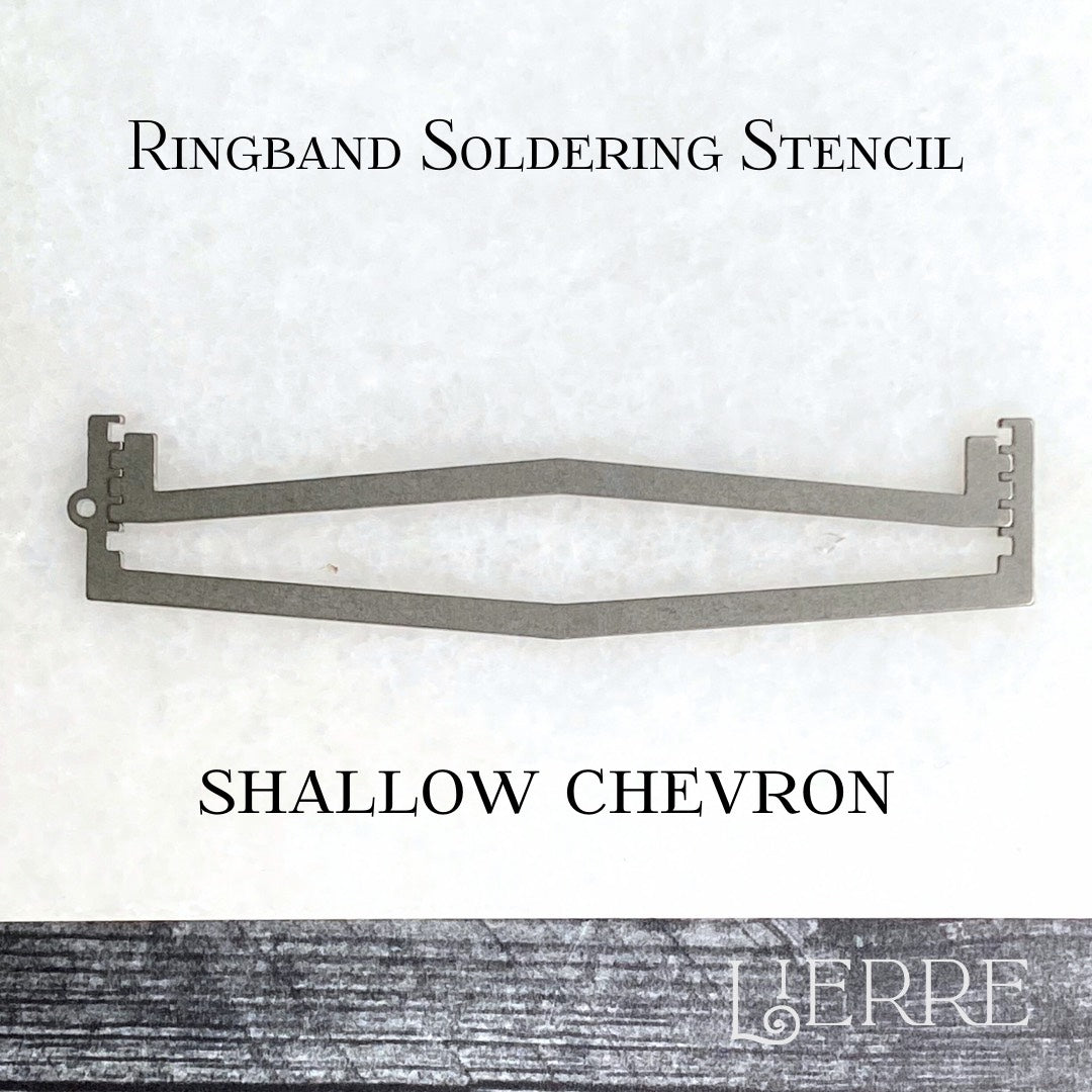 Shallow Chevron Ring Band Soldering Stencils – Clay Revolution