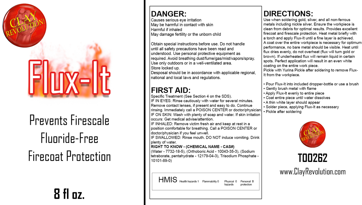 Flux It - Firescale Protection 8oz with Dropper Bottle