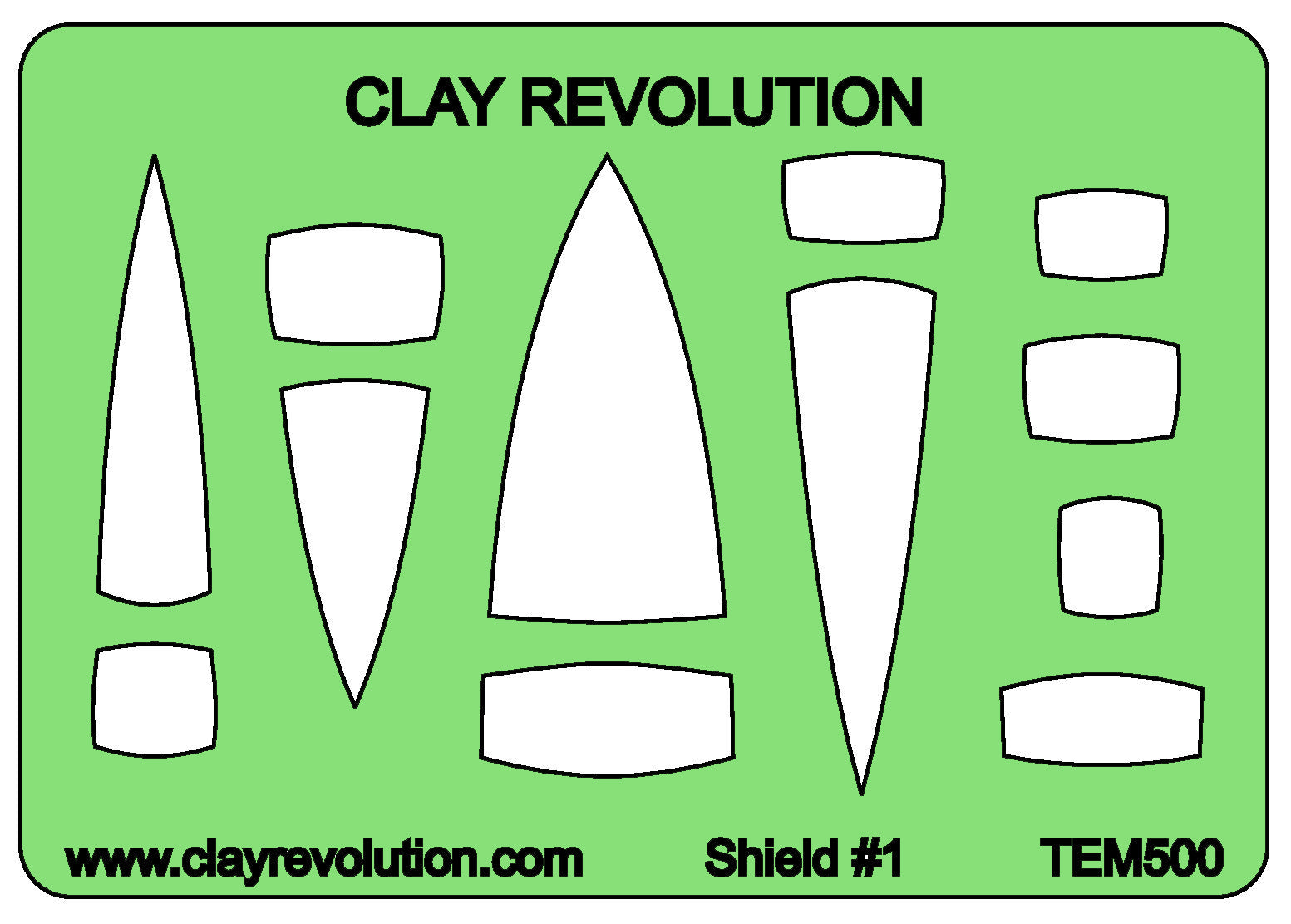 Shield #1 Template – Clay Revolution