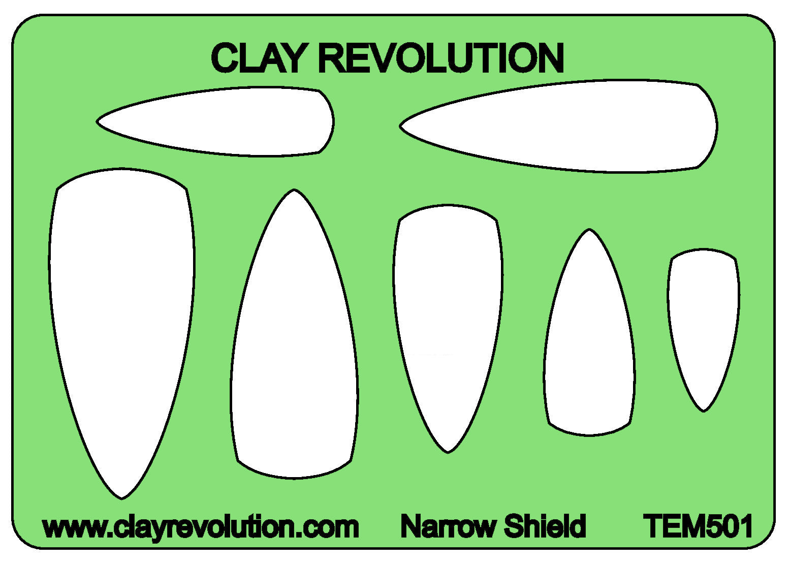 Narrow Shield Template – Clay Revolution
