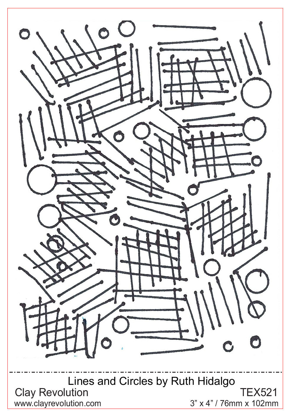 Lines and Circles Texture Sheet – Clay Revolution